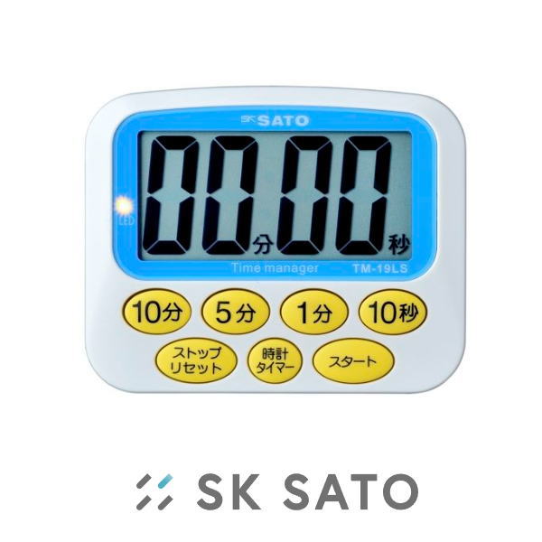 大型LCD表示、時計機能付きのタイマーです アラーム動作は「音」「光」「音＋光」の3パターンから選択できます アラーム動作を「音のみ」「光のみ」「音+光」の3パターンから製品背面の切換スイッチで選択できます大きい液晶表示簡単操作の時間設定キ...