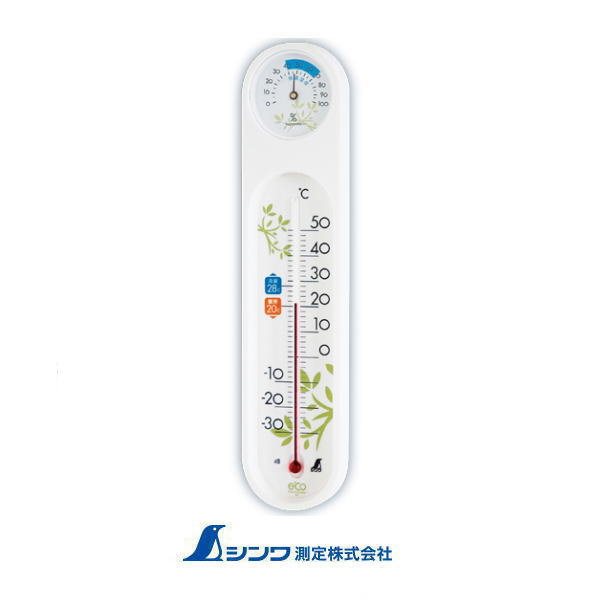 エコホワイト 本体サイズ：295x67x19mm 質量：100g 温度と湿度を同時に測定でき、健康管理や省エネに役立ちます。 どんなお部屋にもマッチするカラフルでシンプルなデザインです。お好みのカラーをお選び頂けます。 エコホワイトはエアコ...