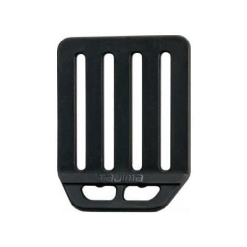 製品情報色：ブラック製品重量：14g包装形態：紙台紙 包装寸法（mm）タテ×ヨコ×アツサ：120×80×15 JANコード：4975364161284 特長ベルト色に合わせて選べる3色・50mm幅ベルト用・安全ロープ取り付け穴　許容荷重【3...