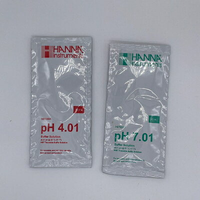 HI 77400Pは、最高品質のpH 4.01およびpH7.01標準液セットです。各パッケージには、ロット番号と有効期限が刻印されています。また軽量ブロック箔を使用し、開封するたびに新鮮な状態を保つことができます。 ハンナの標準液は、標準液...
