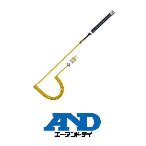 Kタイプ(クロメル・アルメル)熱電対センサーAD-1217について 表面温度測定用表面に軽く押し付けて表面温度を測定 温度測定範囲-50〜+500℃(接点部) 製品仕様 測定範囲(感温部)：-50〜+500℃ 構造：露出形、表面測定用表面接...