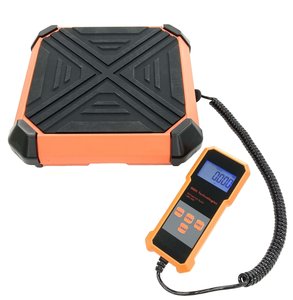 ●ご好評いただいていた、LMC-200の後継機種です ●冷媒充填、回収時の計量に最適です ●100kgまで計量可能 ●計量単位は5g毎。正確な充填作業が行えます ●静電気ノイズによる誤作動を防止 ●暗所作業用バックライト付き ●ボンベ及び内...