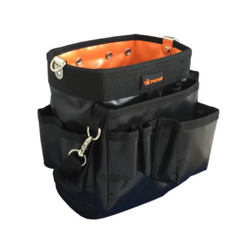 電工ターポリンバッグ ド耐久！どこまでもタフ！ EVA+全面ターポリン仕上げでこすれ、破れに強い ターポリン生地はひっかかりにくく、万一ひっかけても裂けにくい、高級素材です。 中面の生地にもターポリンを仕様しているので、水抜きも可能です。 ...