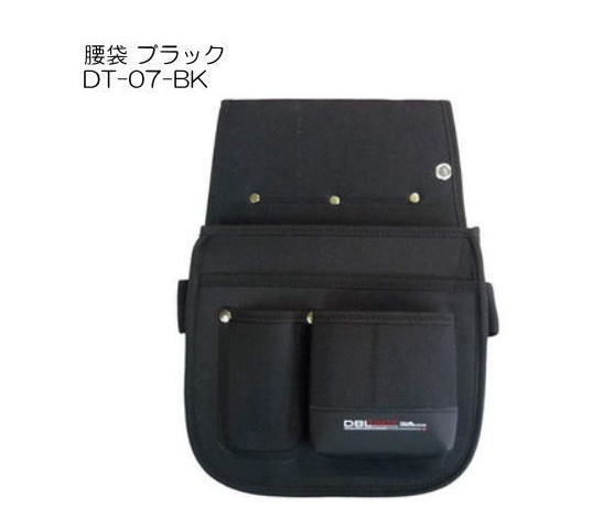 DBLTACT 釘袋 DT-07-BK 表面生地には摩擦に強いバリスティック加工した1680デニール生地を使用！ タフな外布とタフな内を布二重に重ねる機転の利いた設計 型くずれがしにくく使いやすい ハンマー差し ラチェットレンチ差し 色：ブ...