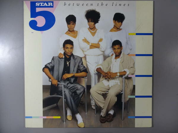 商品情報【種別／分類】LPレコード／洋楽【アーティスト】ファイブ・スター【タイトル】ビトウィーン・ザ・ラインズ【発売会社／企画番号】BMGビクター／RPL-8387【定価】---【帯】なし【ジャケ】良（E）／軽シミ点【歌詞カード】良好（E+...