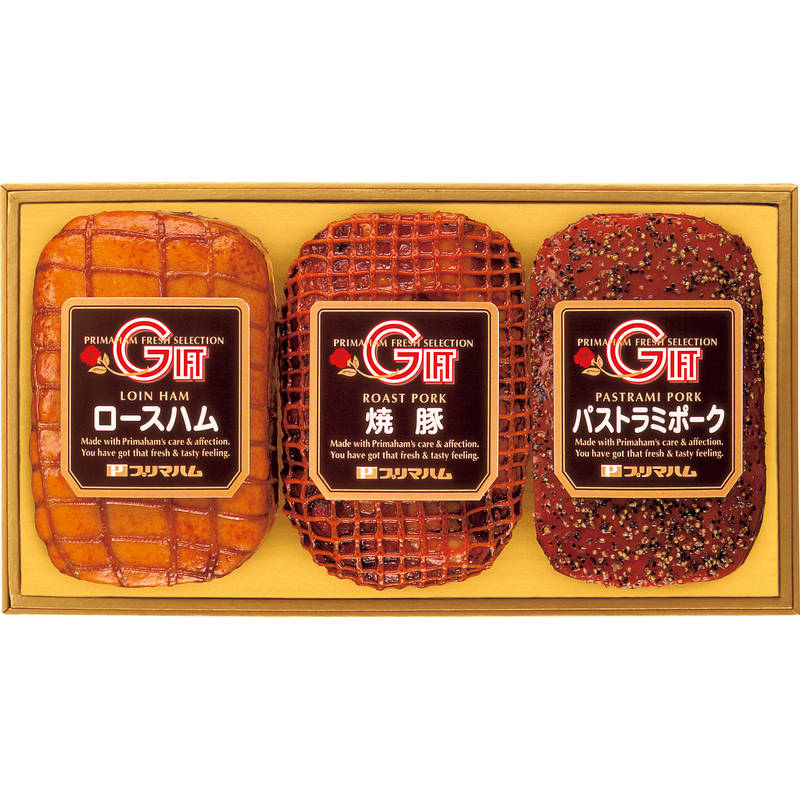岩手県で造られたハムを詰め合わせました。人気のギフトセットです。【パッケージサイズ】287×70×172mm【内容】ロースハム350g・焼豚300g・パストラミポーク280g×各1【アレルゲン】卵・小麦・乳【生産国】日本【パッケージ形態】化...