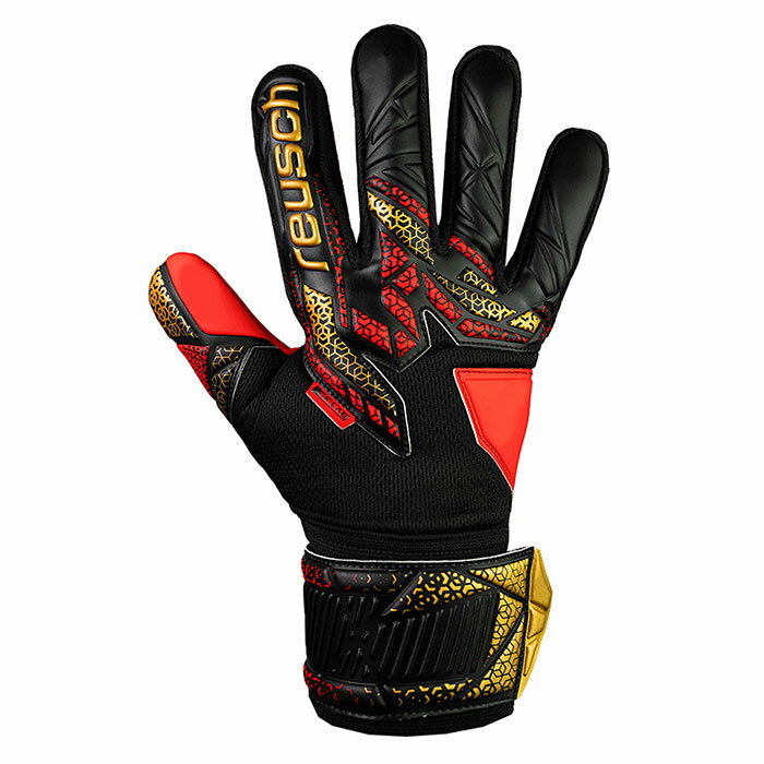 メーカー：ロイシュ (reusch)品名：アトラクト シルバー品番：5560215-7075●カラーブラック×ゴールド×ファイアリーレッド●サイズ7.5号/8号/9号●生産国ミャンマー製2025年春夏モデルソフトなラテックスを使用し、ハード...