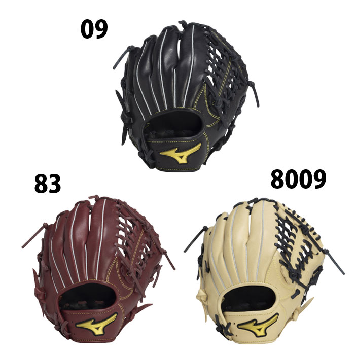 メーカー：ミズノ (mizuno)品名：MZ Sofer品番：1AJGY23910●ポジションオールラウンド用●カラー09:ブラック83:シェリー8009：ブロンド×ブラック●レザー受球面/背面:クレストハイド(天然皮革:牛革)●サイズM柔...
