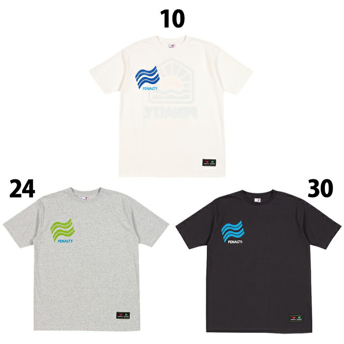 メーカー：ペナルティ (PENALTY)品名：ハイス SOL-Tシャツ品番：PTS5024●素材綿50%、ポリエステル50%●カラー10(ホワイト)24(ヘザーグレー)30(ブラック)●サイズ着丈：S/64、M/67、L/70、O/73身幅...