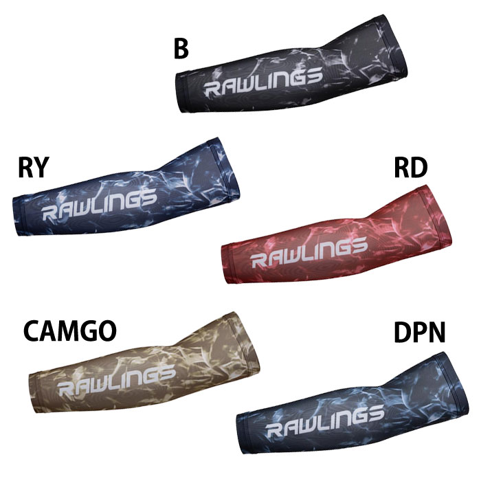 メーカー：ローリングス (Rawlings)品名：アームガード品番：AAW15F02●素材ポリエステル82％、ポリウレタン18％●カラーB(ブラック)DPN(ディープネイビー)CAMGO(キャメルゴールド)RD(レッド)RY(ロイヤルブルー...