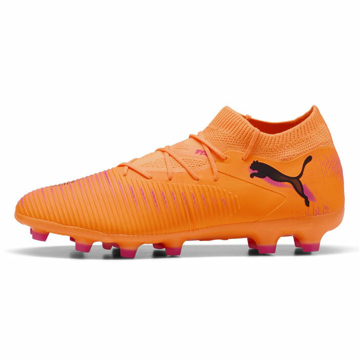 メーカー：プーマ (puma)品名：フューチャー8 マッチ HG/AG品番：108596-03●アッパー合成樹脂(ポリウレタン)+合成繊維●アウトソール合成樹脂底(ポリウレタン)●ワイズレギュラー●カラーHeat Fire-PUMA Bla...