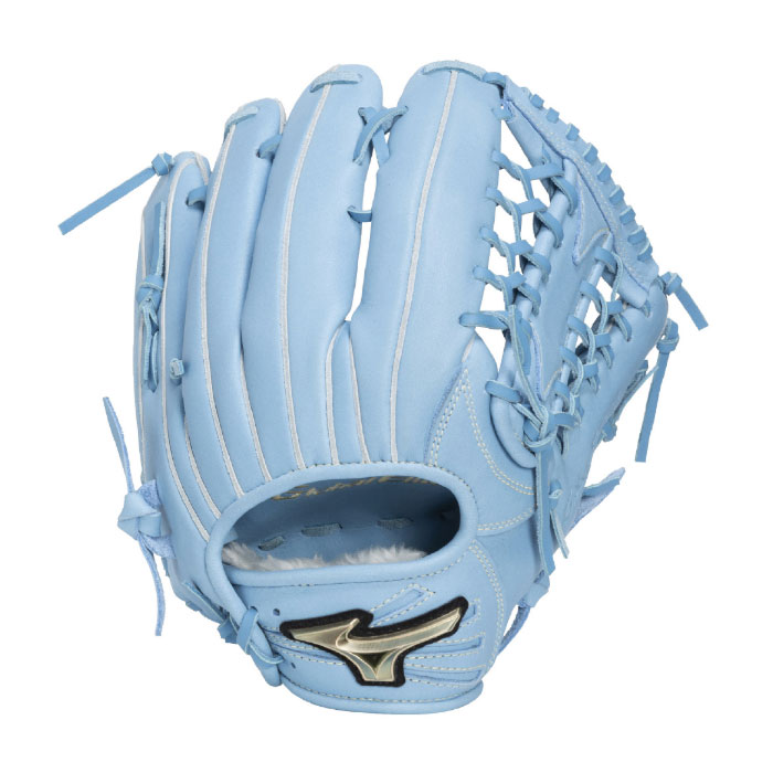 メーカー：ミズノ (mizuno)品名：RG ブランドアンバサダーセレクション品番：1AJGY34307●ポジション外野手用●カラー21:スカイブルー●レザー受球面/背面:天然皮革(牛革)●サイズLL憧れのプロモデルを手に。キーワード: 野...
