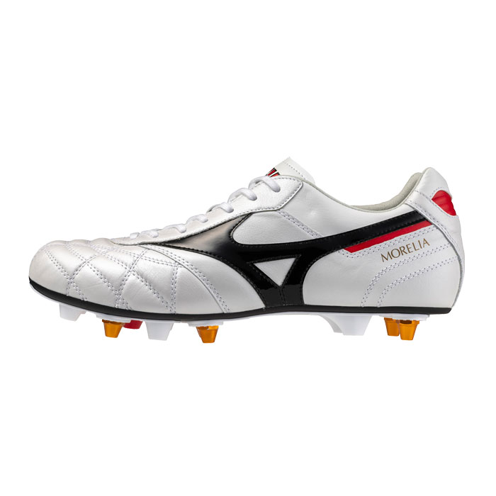 メーカー：ミズノ (mizuno)品名：モレリア 2 JAPAN MIX 取替式品番：P1GC260209●アッパー天然皮革、人工皮革●アウトソール合成底●スタッド金属、合成樹脂(一部取替式)●ワイズ2E相当●カラースーパーホワイトパール×...