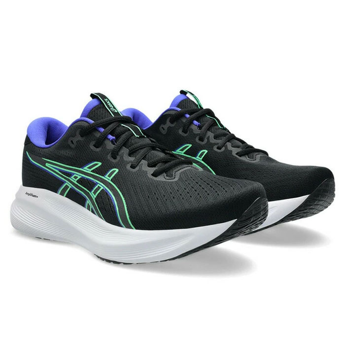 メーカー：アシックス (asics)品名：GEL-EXCITE 11品番：1011C080-004●アッパー合成繊維・合成樹脂●アウトソールゴム底●ワイズSTANDARD●カラーBlack/Vital Green汎用性の高いデザインと、AM...