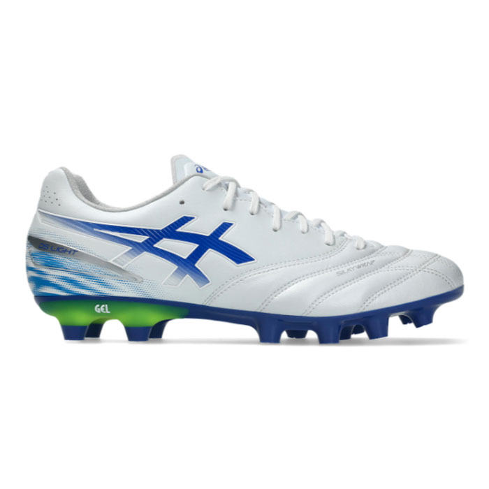 メーカー：アシックス (asics)品名：DS LIGHT PRO品番：1103A126-100●アッパー●アウトソール●ワイズワイド●カラーWhite/Asics Blue●対応グラウンド土・人工芝・天然芝●生産国ベトナム製2026年2月...