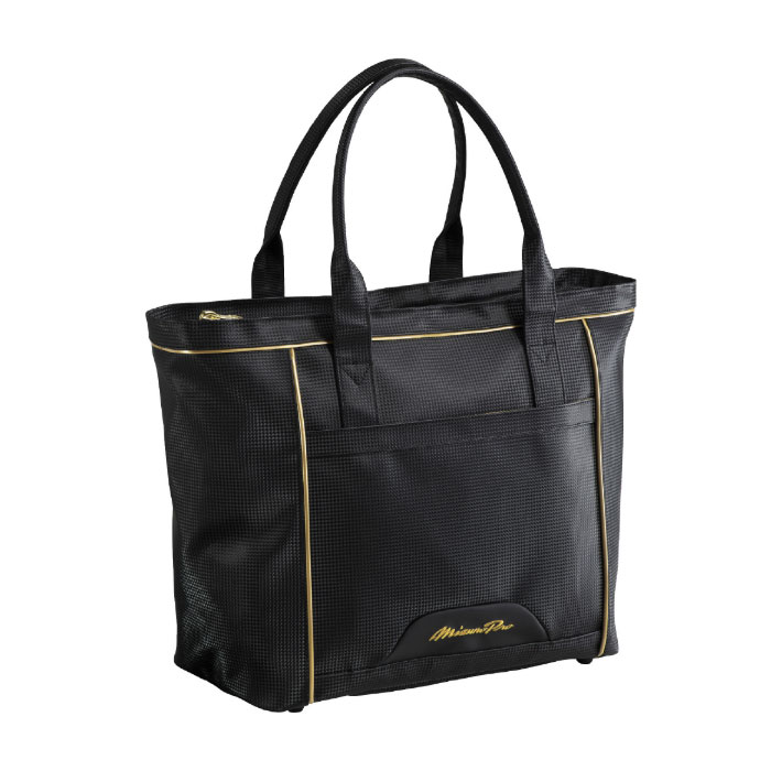 メーカー：ミズノ (mizuno)品名：MPトートバッグL品番：1FJDD00709●素材合成皮革（PVC）●カラー09：ブラック●サイズL40×W20×H34内部の仕切り止めが付いてリニューアル。●キーワード: 野球 ミズノ トートバッグ...