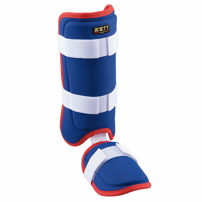 メーカー：ゼット (ZETT)品名：レッグガード 左右兼用品番：BLL325C-2511●素材ポリエステル●カラーロイヤルブルー×ホワイト●生産国日本製●サイズスネ部/250mmメッシュ素材を使用したレッグガードの限定カラーモデル。●キーワ...