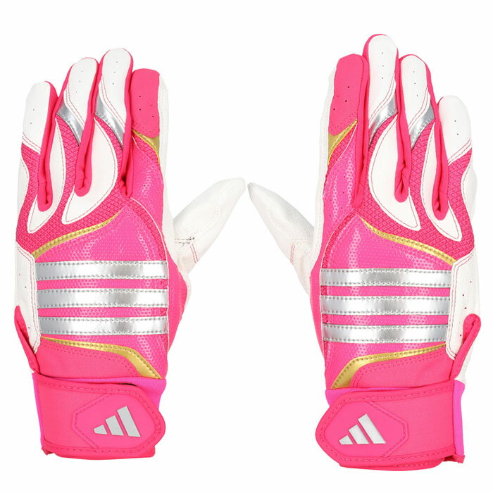 メーカー：アディダス (adidas)品名：61 バッティンググラブ BASIC品番：LBG405-6111●素材甲素材/合成皮革、ポリエステル、ナイロン、ポリウレタン平素材/合成皮革●カラーピンク×ホワイト●生産国ミャンマー連邦共和国●サ...
