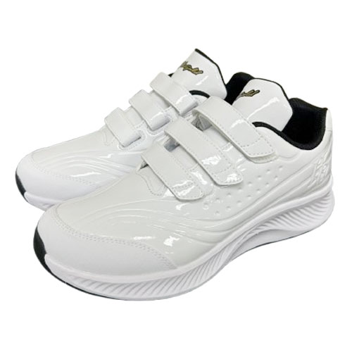 メーカー：ハイゴールド (HI-GOLD)品名：ハイゴールド トレーニングシューズ品番：PU-1100WB●アッパー人工皮革(エナメル)●アウトソール合成ゴム●ミッドソールEVA●カラーホワイト×ホワイト●生産国中国製キーワード:野球 HI...