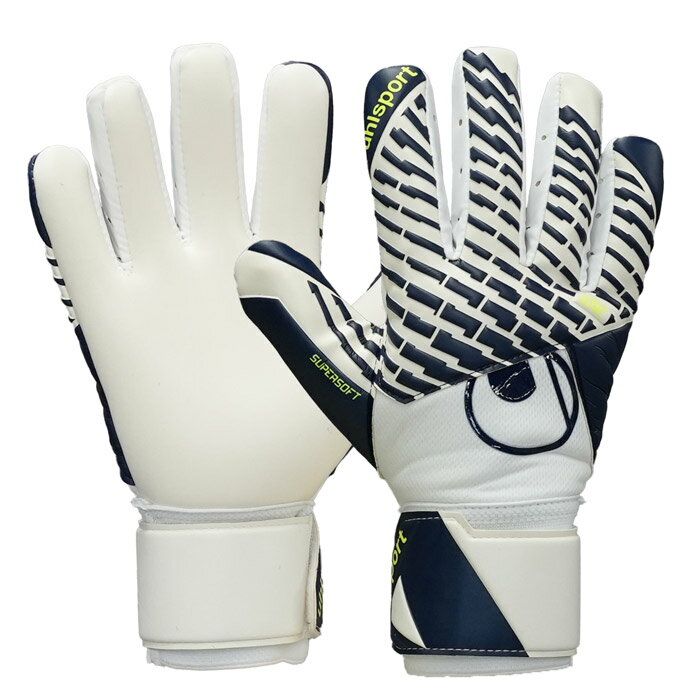 メーカー：ウールシュポルト (uhlsport)品名：ファングマシーネ スーパーソフト ハーフネガティブ品番：1011402-01●カラーホワイト×ネイビー×フローイエロー●サイズ5号/6号/7号/8号/9号/10号2026年春夏モデル柔ら...