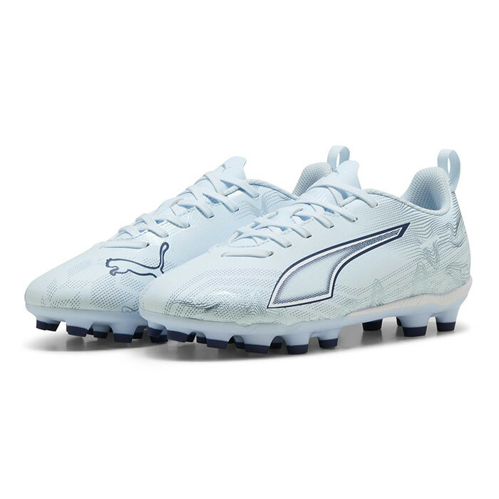 メーカー：プーマ (PUMA)品名：ウルトラ 6 プレイ HG/AG + MID JR品番：108982-03●アッパー人工皮革●アウトソール合成樹脂底(ポリウレタン)●ミッドソール合成樹脂(EVA樹脂)●カラーIcy Blue-PUMA ...