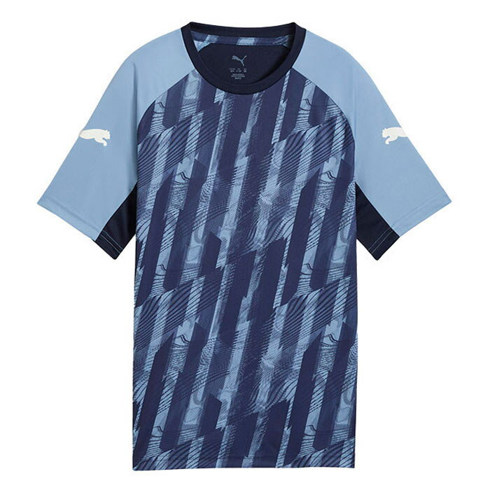 メーカー：プーマ (PUMA)品名：INDIVILIGA グラフィック SSシャツJR品番：660967-06●素材ポリエステル100%●カラーPUMA Navy-PUMA White-Zen Blue●生産国インドネシア●サイズ120：す...