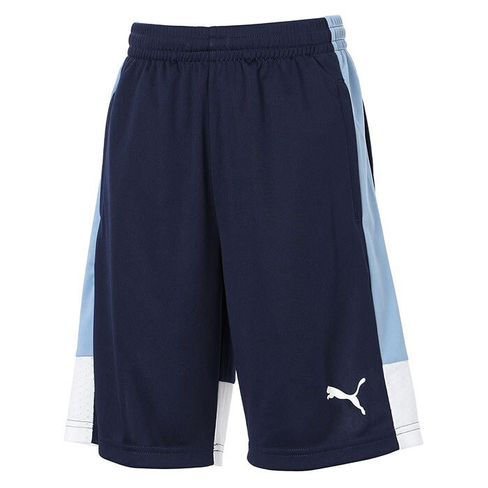 メーカー：プーマ (PUMA)品名：INDIVILIGA TR ショーツ JR品番：660974-06●素材ポリエステル100%●カラーPUMANavy-PUMAWhite-ZenBlue●生産国ベトナム●サイズ120/ウエスト50cm、ヒ...