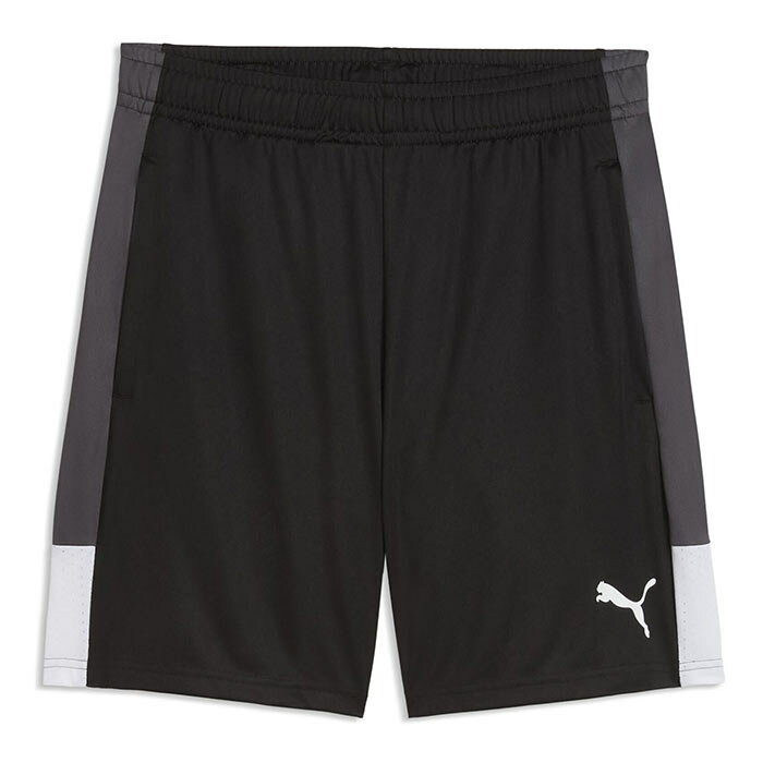 メーカー：プーマ (PUMA)品名：INDIVILIGA TR ショーツ品番：660976-03●素材ポリエステル100%●カラーPUMABlack-PUMAWhite-ShadowGray●生産国ベトナム●サイズS：すそ周り56 / もも...