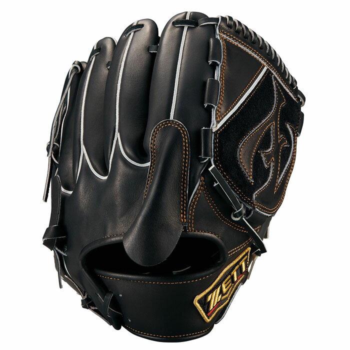 メーカー：ゼット (ZETT)品名：軟式グラブ プロステイタス品番：BRGB30281-1900●ポジション投手用●カラーブラック●レザー天然皮革(牛革製)(表/プロステイタスRレザー、平裏/プロステイタスRレザー、糸/ライトゴールド)●サ...