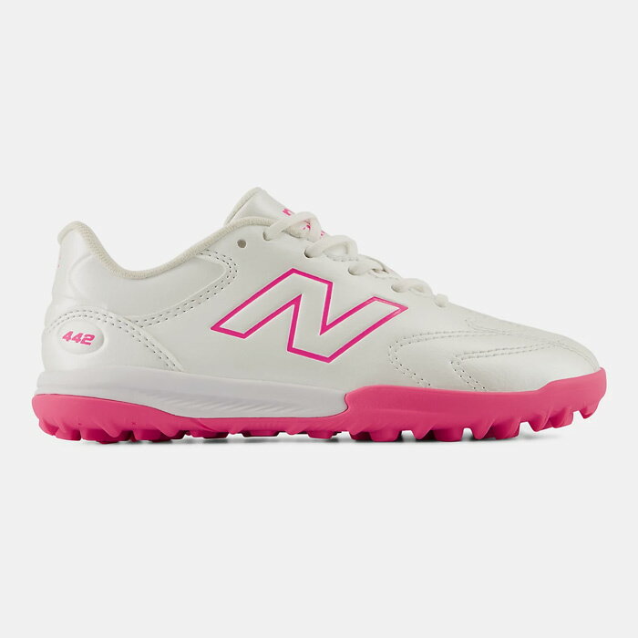 メーカー：ニューバランス (NewBalance)品名：442 Team Jnr TF V3品番：Y43T58XW●アッパー人工皮革●アウトソールゴム底●ミッドソール合成底●ワイズW標準-やや幅広(3E〜4E 相当)●カラーWHITE/PI...