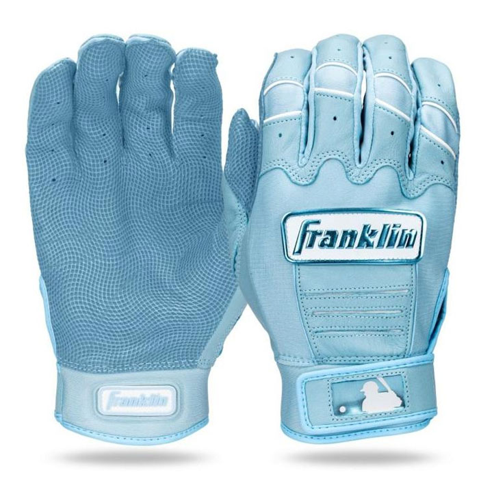 メーカー：フランクリン (Franklin)品名：CFX PRO HI-LITE Youth品番：20526●素材羊革●カラーSAX/WHT●サイズJM/JL手甲部の3本ラインの「テクトニックフィット」が、柔軟性を提供。掌はピタード社の最高...