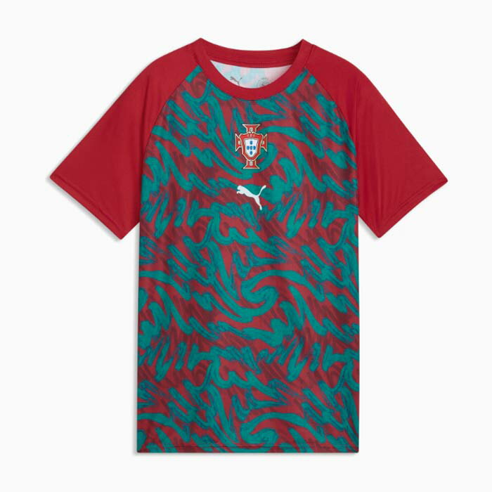 メーカー：プーマ (PUMA)品名：キッズ ポルトガル代表 2026 プレマッチシャツ品番：784789-37●素材ポリエステル100%●カラーClub Red-Green Lagoon●サイズ140/152/164※インポートサイズです。...
