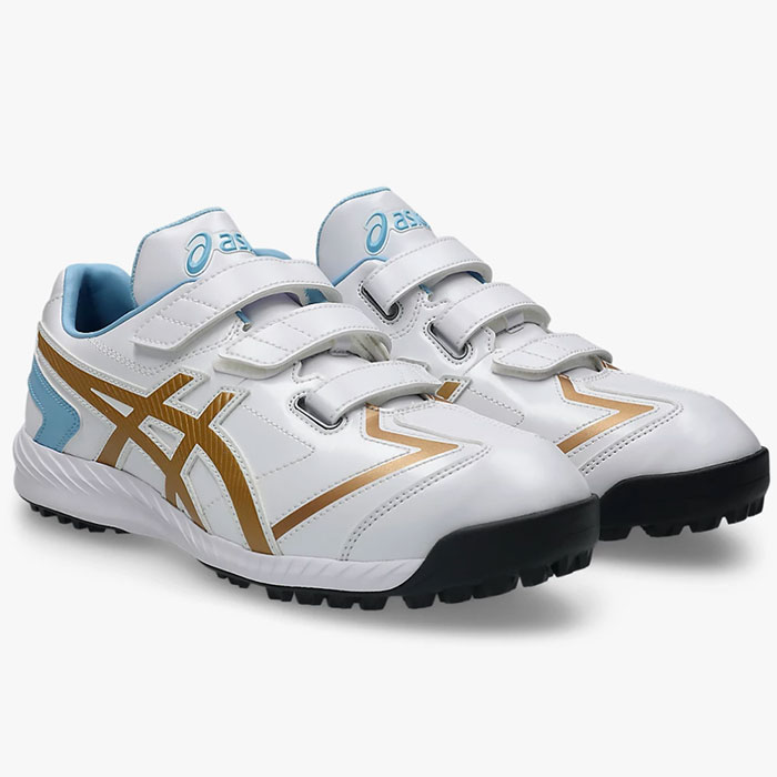 メーカー：アシックス (asics)品名：NEOREVIVE TR 3品番：1123A042-104●アッパー人工皮革●アウトソールゴム底●ミッドソール合成樹脂(EVA)/取り替え式●カラーホワイト×ピュアゴールド●生産国カンボジア2026...