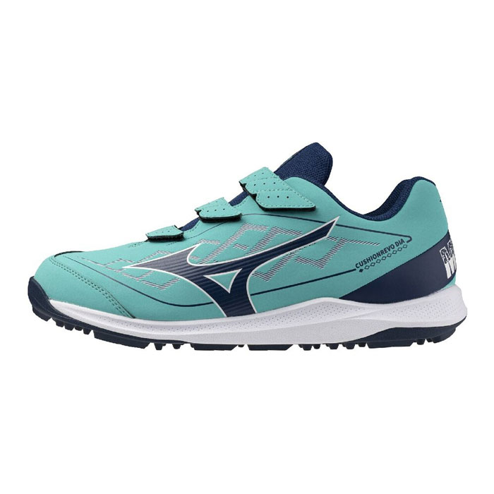 メーカー：ミズノ (mizuno)品名：クッションレボダイア トレーナー品番：11GT262539●アッパー人工皮革、合成繊維●アウトソール合成底●ワイズ3E相当(ワイド)の方向け●カラー39:ヒスイ×ネイビー●その他仕様BBインソール(取...