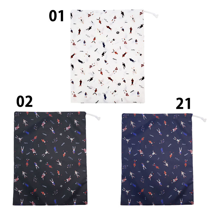 メーカー：スパッチオ (Spazio)品名：Spazio レジェンド総柄シューズケース2品番：BG0127●素材ポリエステル100%●カラー01(ホワイト)02(ブラック)21(ネイビー)●サイズW37cm×H47cm人気の「レジェンド総柄...