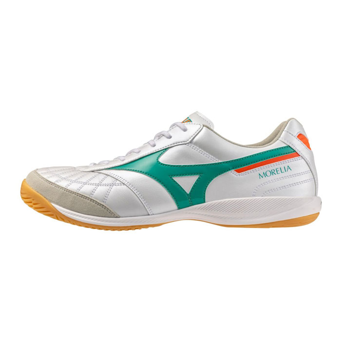 メーカー：ミズノ (mizuno)品名：モレリア SALA JAPAN IN品番：Q1GA260235●アッパー人工皮革、天然皮革●アウトソール合成底●ワイズ2E相当●カラースーパーホワイトパール×グリーン●その他仕様ノンマーキングソールミ...