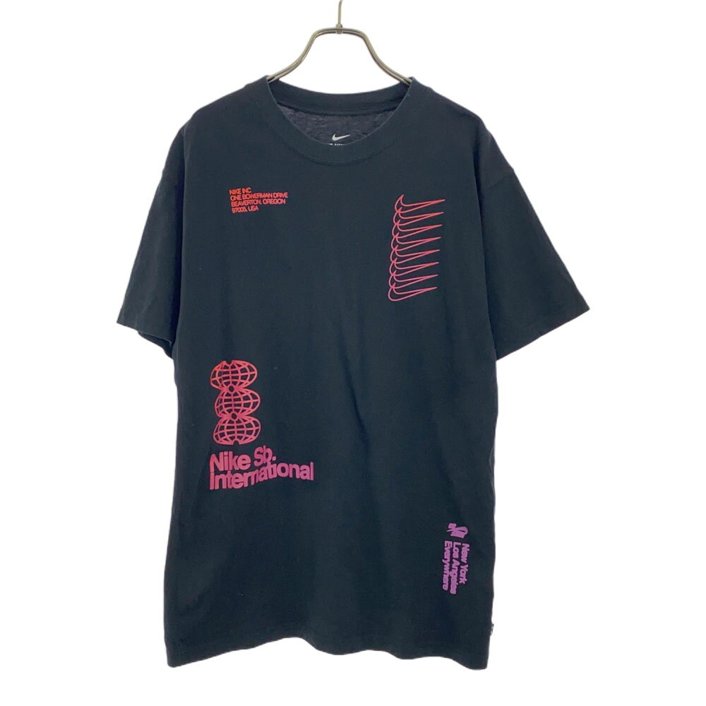 ナイキ プリント 半袖 Tシャツ M ブラック NIKE メンズ 【詳細】首周りと両袖口に薄っすらとした汚れがあります。他、特に気になるようなダメージはございません。 コンディションについて ブランドナイキ / NIKE アイテムTシャツ ...