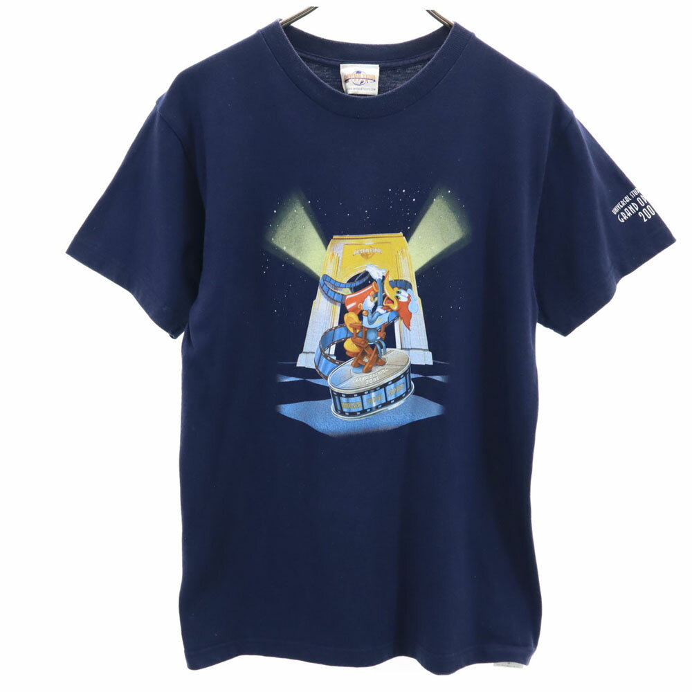 ユニバーサルスタジオジャパン ウッドペッカー 半袖 Tシャツ M ネイビー Universal Studios Japan メンズ 【詳細】多少の色褪せあり。破れ等の目立ったダメージはございません、古着にご理解の上ご購入をお願いいたします。...
