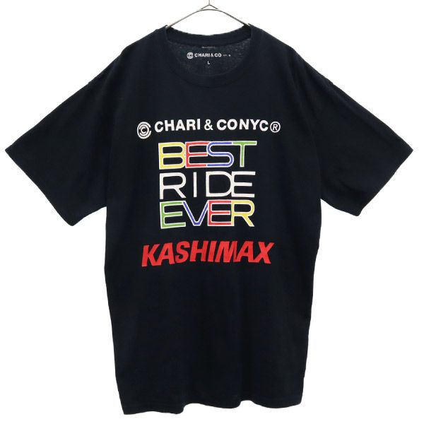 チャリアンドコー ニューヨークシティー プリント 半袖 Tシャツ L ブラック CHARI&CO NYC メンズ 【中古】 【230625】 【詳細】プリント部分に若干のひび割れが見受けられます。裾周りに多少のほつれが有ります。内タグが切り...