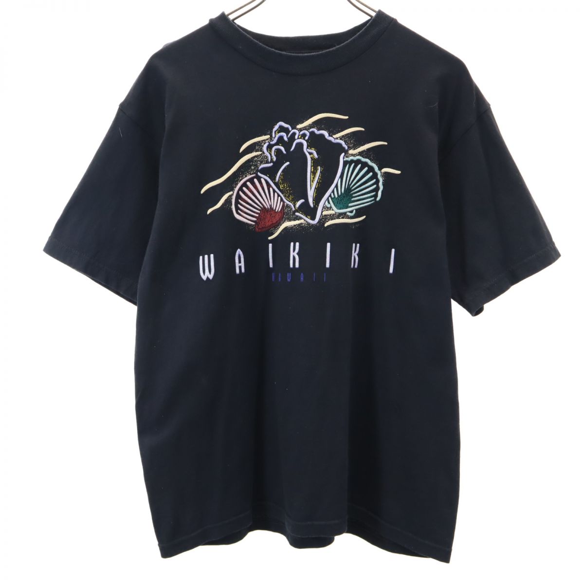 リックスアメリカ 90s USA製 オールド 刺繍 半袖 Tシャツ M ブラック Rick’s AMERICA メンズ 【中古】 【240320】 メール便可 【PD】 【詳細】特に気になるようなダメージはなく比較的キレイな状態です。古着に...