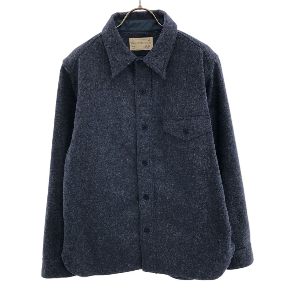フルクロージングファクトリー 日本製 長袖 ウールシャツ 38 ブルー系 FULL CLOTHING FACTORY ジャケット メンズ 【中古】 【240305】 【PD】 【詳細】厚めの素材です。生地特有の毛羽立ちがあります。ブランドタ...
