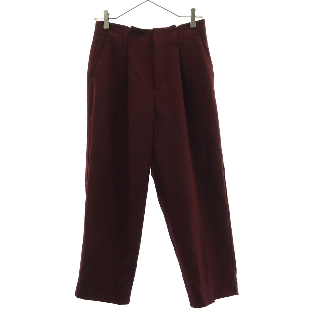 ナラカミーチェ ロングパンツ 0 レッド NARACAMICIE ストレートパンツ レディース 【中古】 【240215】 【PD】 【詳細】後ろポケットにしつけ糸が付いたままの状態となっております。前側のウエスト中央に補修跡が有ります。他...