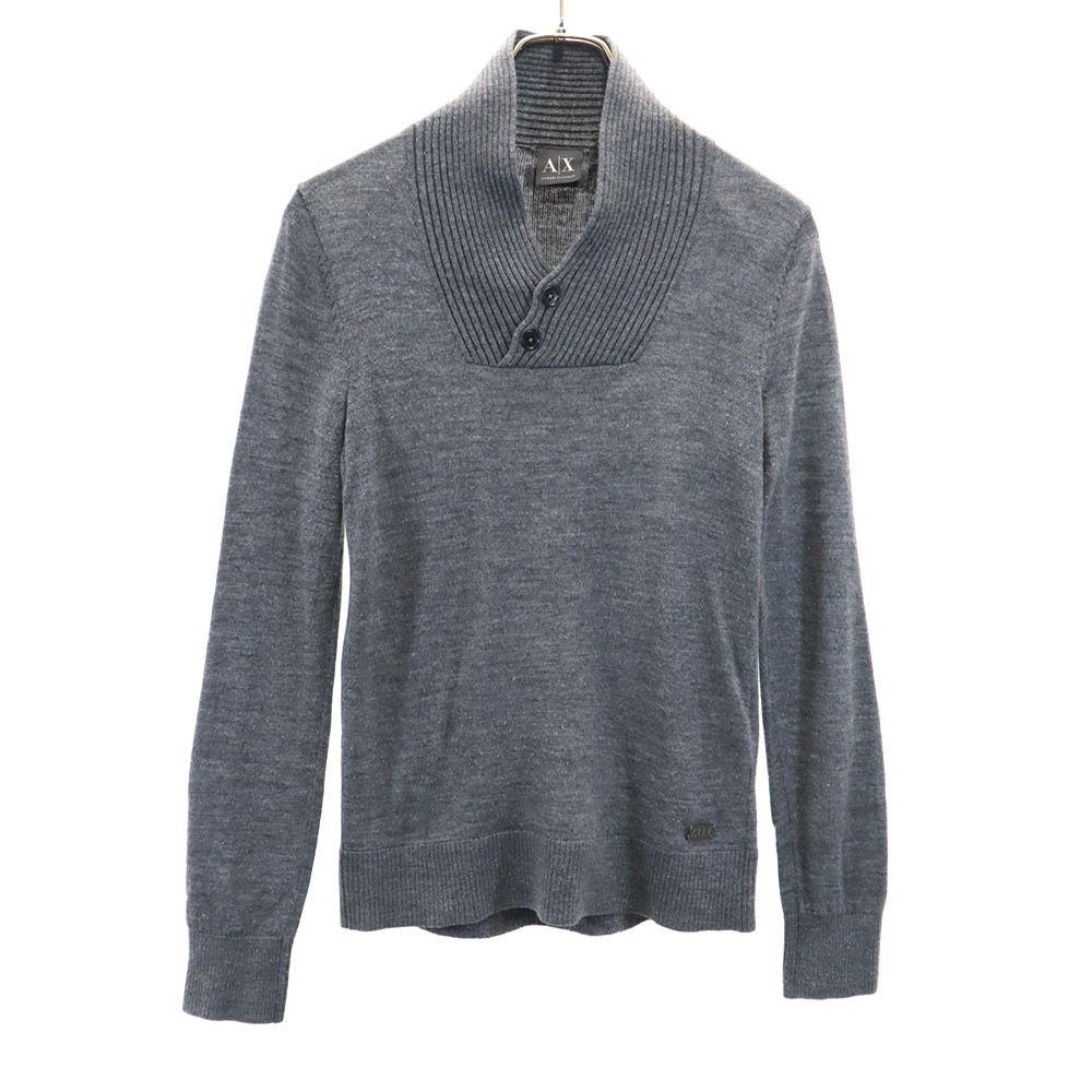 アルマーニエクスチェンジ ウールブレンド 長袖 セーター XS グレー ARMANI EXCHANGE ニット メンズ 【中古】 【240215】 【PD】 【詳細】全体的に毛羽立ち・毛玉あり。右肩辺りに2ヶ所穴あり。古着にご理解の上ご購入...