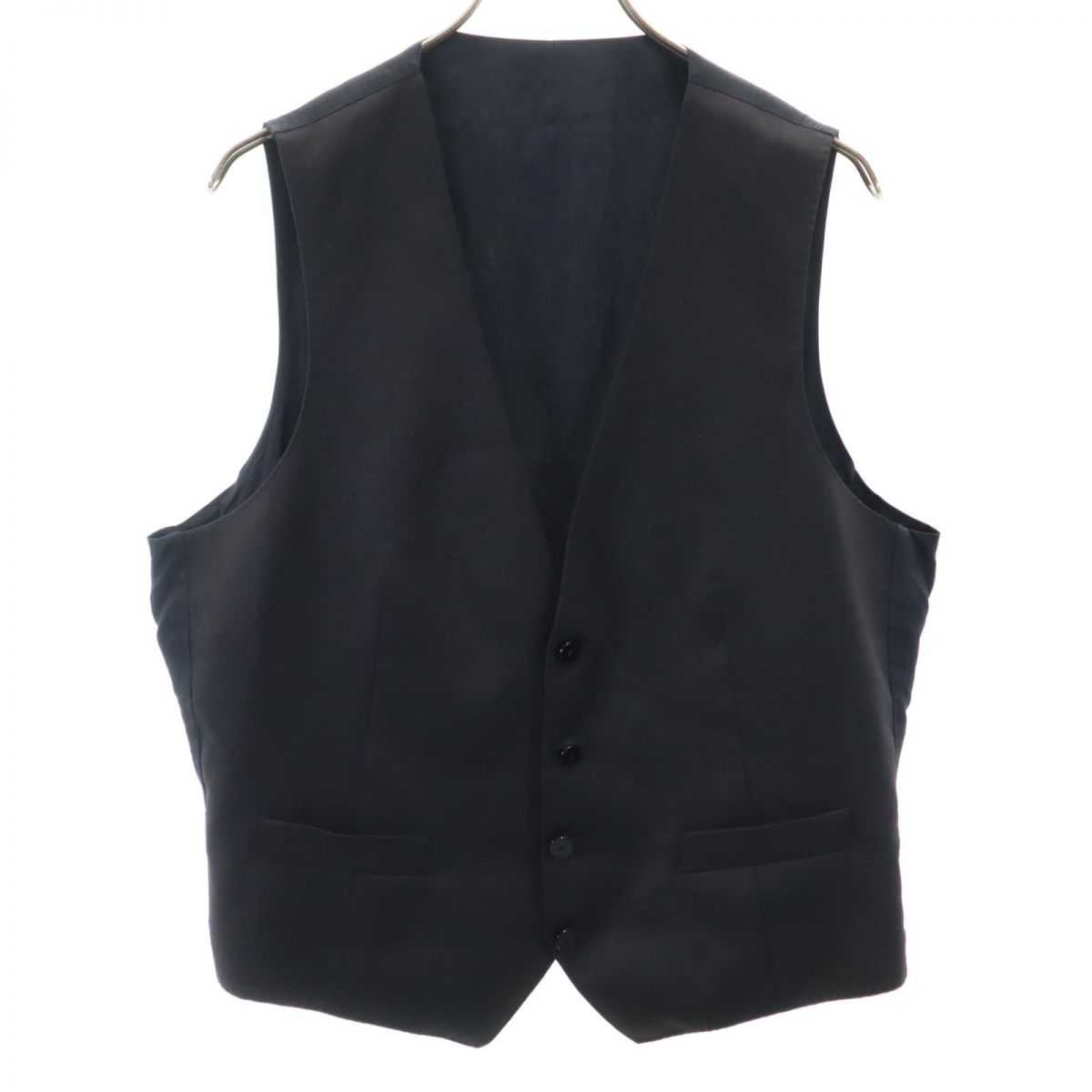 コルネリアーニ イタリア製 ラメ入り ウール ベスト ブラック系 CORNELIANI メンズ 【中古】 【240305】 メール便可 【PD】 【詳細】サイズ不明です。実寸を参考にお願いいたします。裏地や後ろ身頃にシワやスレ、後ろベルト左...