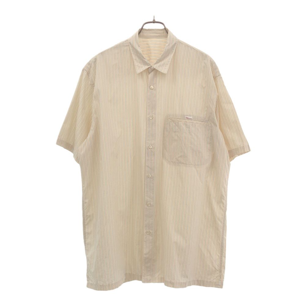 パパス ストライプ 半袖 コットンシャツ M Papas メンズ 【中古】 【240502】 メール便可 【PD】 【詳細】首周りかすかな汚れあり。着用感はございますが、比較的キレイな状態です。 コンディションについて ブランドパパス / ...