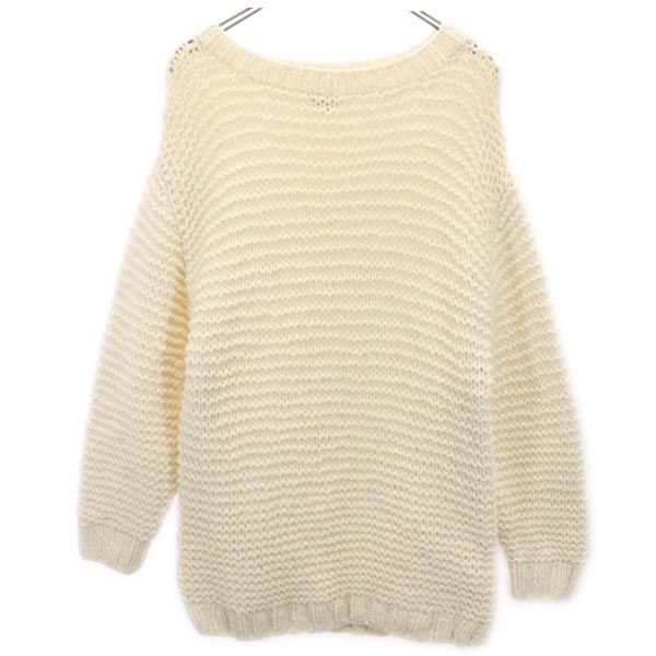 ルシェルブルー ウールブレンド 長袖 ローゲージ セーター F ホワイト系 LE CIEL LEU ニット レディース 【中古】 【231206】 【PD】 【詳細】全体的に毛羽立ち、袖口などに毛玉あり。着用感がございますが、ご理解の上ご購...