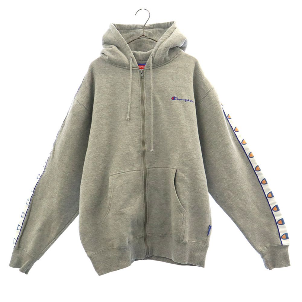 チャンピオン 長袖 ジップパーカー L グレー Champion スウェット レディース 【中古】 【240205】 【詳細】全体的に多少の毛羽立ちと毛玉が有ります。所々に若干の汚れと色褪せが有ります。裏起毛素材となっております。他、特に気...