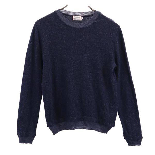 マックスアンドコー レイヤード風 ネップ ニット M ネイビー系 MAX&CO アンゴラ混 長袖 セーター レディース 【中古】 【230921】 【詳細】全体的に毛羽立ち、着用感があります。重ね着風デザインでです。ご理解の上ご購入をお願い...