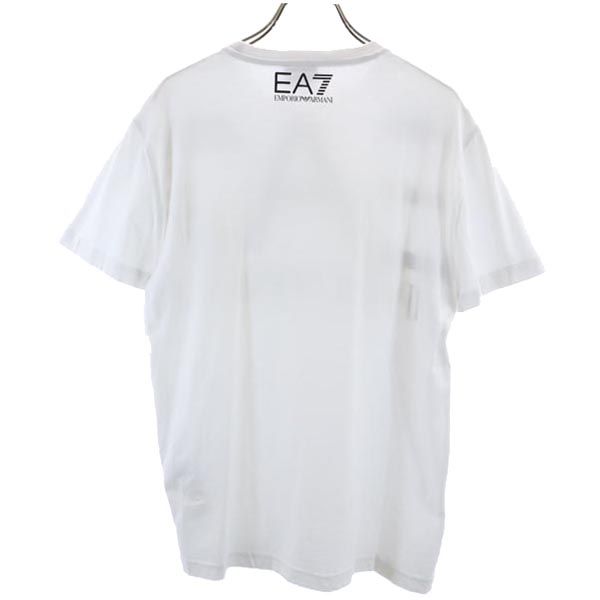 エンポリオアルマーニ ロゴプリント 半袖 Tシャツ S ホワイト系 Emporio Armani メンズ 【中古】 【230416】 メール便可 【詳細】首周りや後身頃に若干の汚れあり。他、比較的キレイな状態です。ご理解の上ご購入をお願いい...