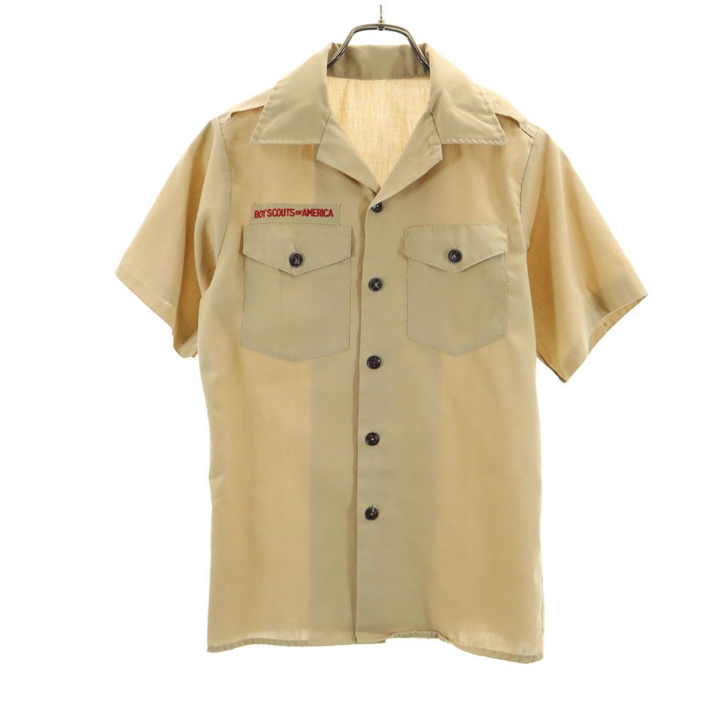 BOY SCOUTS OF AMERICA オールド 半袖 ボーイスカウト シャツ ベージュ メンズ 【中古】 【240407】 メール便可 【PD】 【詳細】オールドのボーイスカウトシャツになります。内タグが切り取られておりサイズ表記、素...